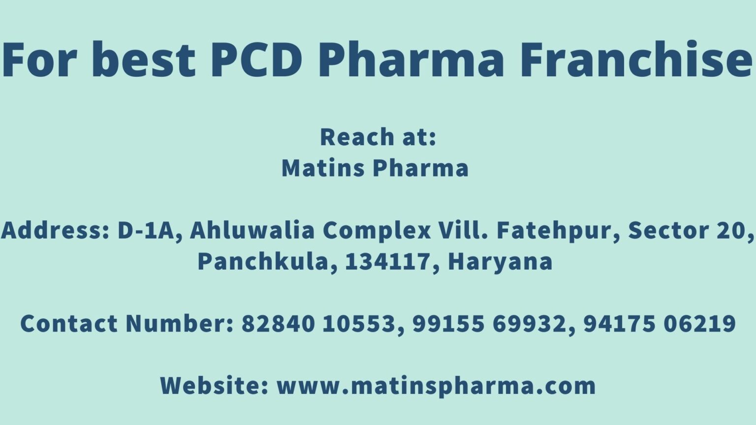 PTR and PTS Calculator - PCD Pharma Company