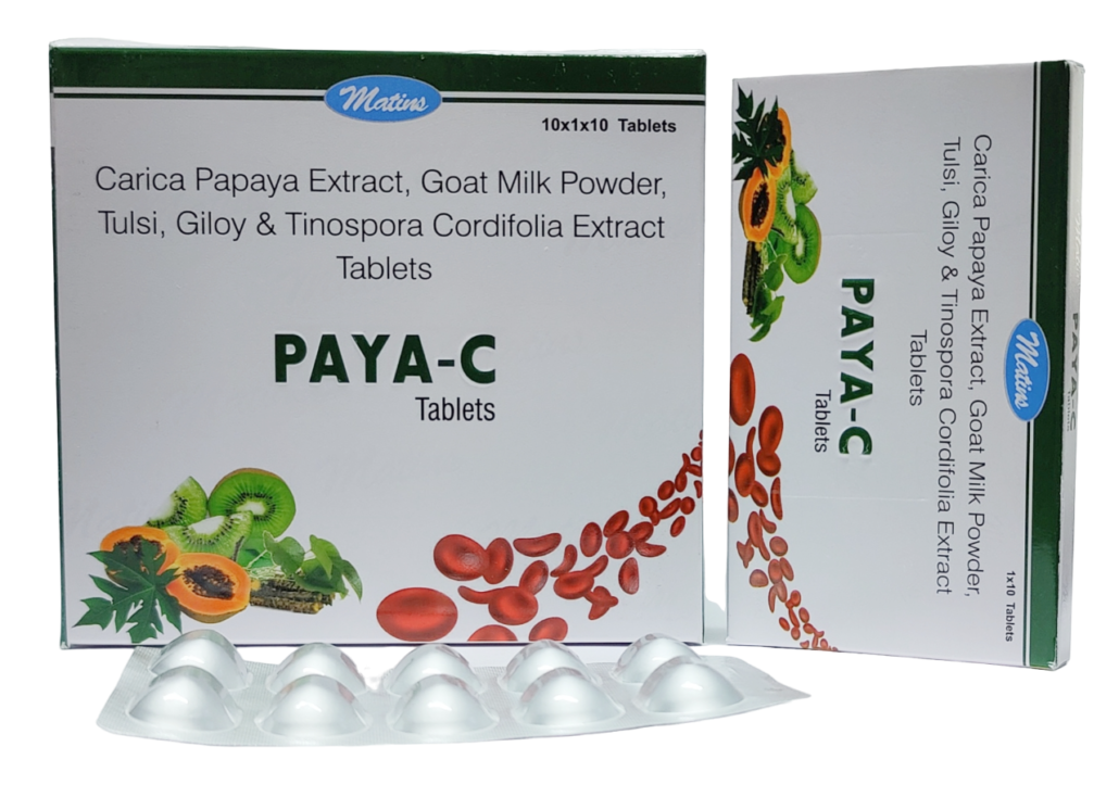 Carica Papaya Leaf Extract + Giloy +tulsi + Goat Milk Powder ...