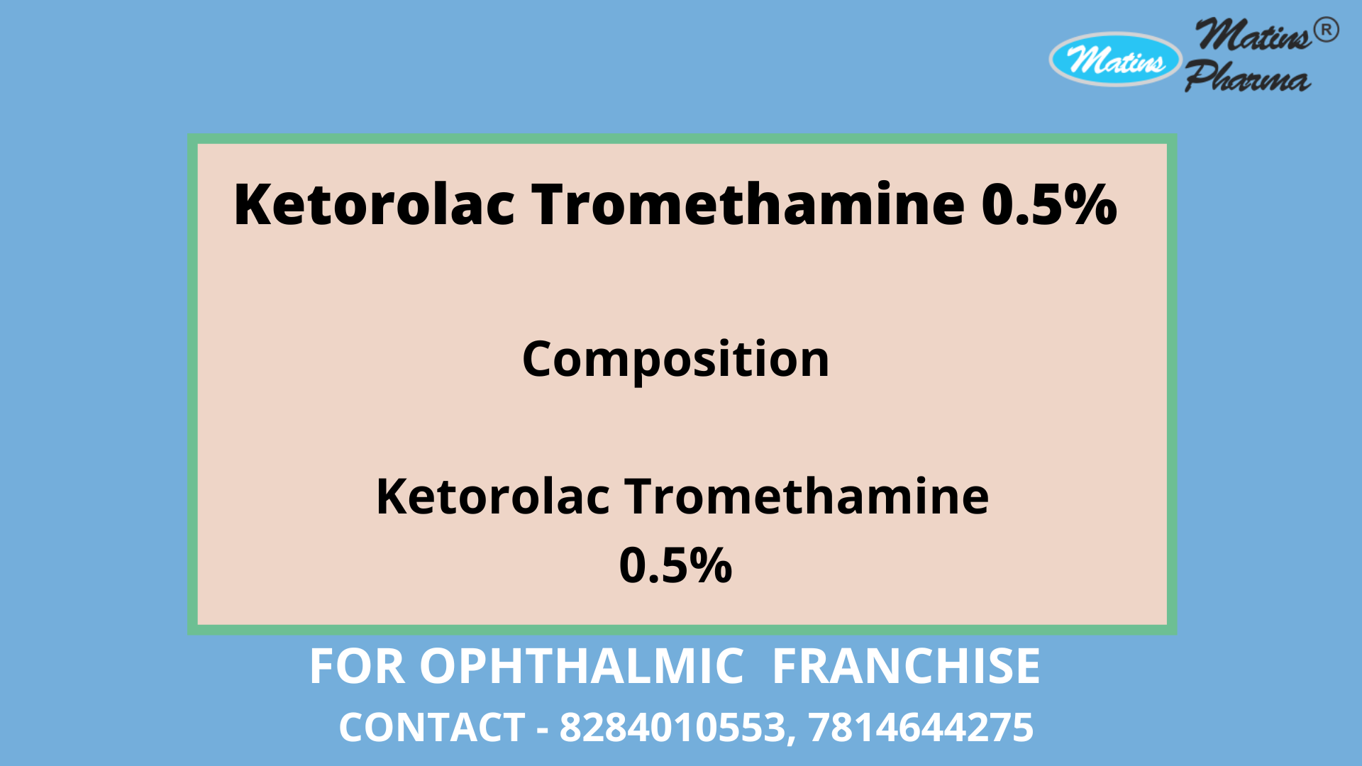 Ketorolac Tromethamine 0.5% - PCD Pharma Company